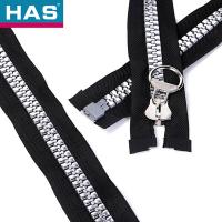 China #20 Silver Gold Teeth Various Sizes Polyester Zippers With Plastic Material for sale