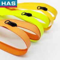 China Auto Lock #7 Waterproof Zipper Orange / Yellow Waterproof Zipper for sale
