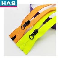 China Auto Lock #7 Waterproof Zipper Orange / Yellow Waterproof Zipper for sale
