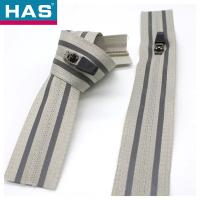 China Waterproof Zippers With Reflective Stripe On 2 Side For Outdoor Jacket Garment for sale