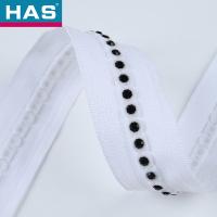 China Rhinestone Zipper With Plastic Teeth And Diamond Zipper Use For Fashion Garments for sale