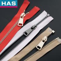 China #5 Brown Garment Zippers 2 Way Separating Zipper Customizable for sale