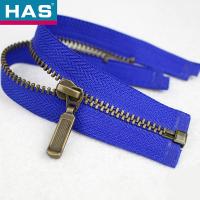 China #3 #5 Blue Metal Zippers 2 Way Jacket Zippers For Clothing Accessories for sale