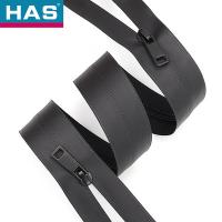 China #8 #10 Black Nylon Waterproof Zipper Water Resistant Zipper For Waterproof Clothing for sale
