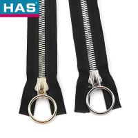 China #3 #5 Corn Teeth Plastic ZippersInvisible Black Zipper Customized Logo for sale