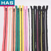 China Two Way Resin Zipper Customized Plastic Teeth Zipper Durable for sale
