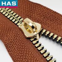 China Plastic Teeth Brown Invisible Zipper Customized Plastic Separating Zipper Lightweight for sale
