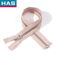 China 2 Way Metal Zipper Y Teeth Zipper For Shoes Clothing Bags for sale
