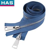 China 2 Way Metal Zipper Y Teeth Zipper For Shoes Clothing Bags for sale