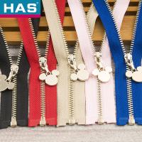 China #5 Alloy Custom Made Zippers Open end Zipper Y Teeth For Bags for sale