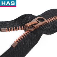 China Durable Brass Separating Zippers Corn Teeth 2 Way Coat Zipper Corrosion Resistant for sale