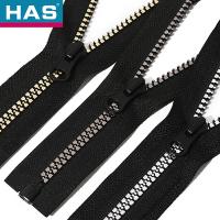 China #3 #5 #8 #10 Corn Teeth Plastic ZippersBlack Plastic Zip For Long Lasting Bags for sale