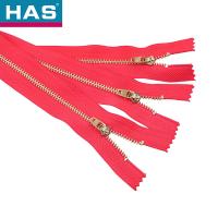 China Auto Lock Metal Zippers 4YG Clothes Zipper Customizable Closed End for sale