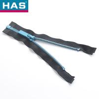 China #10 Customizable Metal Zipper Multi Color Zipper Blue With Auto Lock Slider for sale
