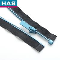 China #10 Customizable Metal Zipper Multi Color Zipper Blue With Auto Lock Slider for sale