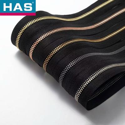 China #5 Brass Garment Zipper  Bag Zipper Customizable Clothes Accessories for sale