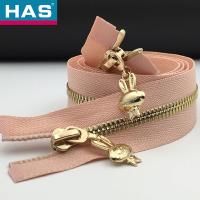 China #5 Versatility Metal Zipper Slider Gold Black Brass Zipper Slider for sale