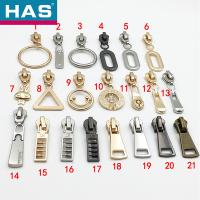 China #5 Versatility Metal Zipper Slider Gold Black Brass Zipper Slider for sale