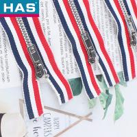 China #12 Stainless Steel Zippers Customizable Metal Open End Zipper Durable for sale