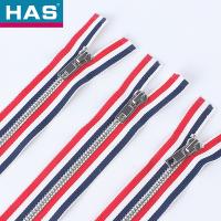 China #12 Stainless Steel Zippers Customizable Metal Open End Zipper Durable for sale