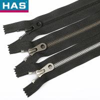China #5 Metal Teeth Zipper Closed End / Open End Silver Teeth Zipper for sale