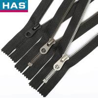 China #5 Metal Teeth Zipper Closed End / Open End Silver Teeth Zipper for sale