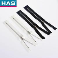 China #5 Metallic Closed End Zips Smooth  Brass Zipper White For Garment for sale