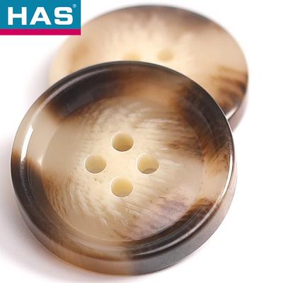 China Eco Friendly Round Shape Button 28mm Four Hole Button Customized for sale
