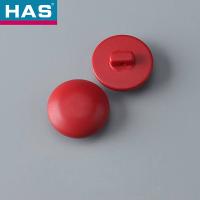 China Plastic 30mm Coat Buttons Red / White Polymer Button For Clothing for sale