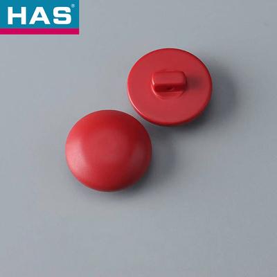 China Plastic 30mm Coat Buttons Red / White Polymer Button For Clothing for sale