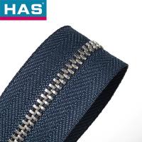 China #4 Y-Tooth Stainless Steel Closed-End Spring-Head Zipper for Jeans for sale