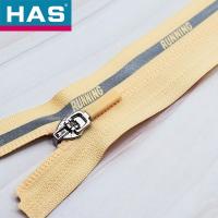 China #3 #5 Reflective Nylon Tape with Reverse Installation Open-End Zipper for Garment for sale