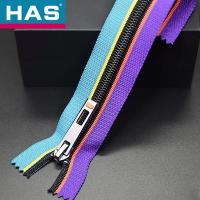 China #3 #5 Multi-color Woven Nylon Zipper Open-end for Garment or Luggage for sale