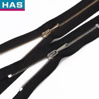 China Golden Small Metal Zipper with Open End for Clothing or Luggage for sale
