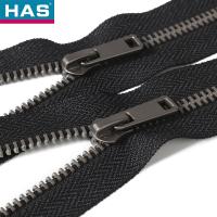 China #5 Gunmetal Yellow Brass Y-Shaped Teeth Closed End Metal Zipper for Garment for sale