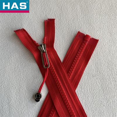 China #5 Grade Resin Dental Crown Plastic Zippers with Thick and Sharp Teeth Material for Jacket for sale