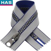 China #5 Waterproof Reflective Resin Zipper With Plastic Puller For Garment for sale