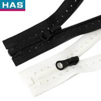 China Round-Hole Open-Tail Nylon Zipper For Clothing Or Luggage In Eco-Friendly Tape Color for sale