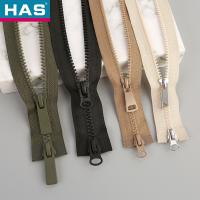 China #5 Customizable Plastic Double-Ended Zipper For Clothing Or Luggage for sale