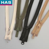 China #5 Customizable Plastic Double-Ended Zipper For Clothing Or Luggage for sale