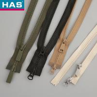 China #5 Customizable Plastic Double-Ended Zipper For Clothing Or Luggage for sale