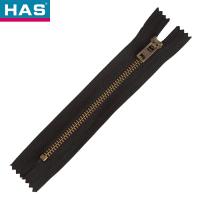 China Open-End Blue Bronze Metal Y-Tooth Zipper For Clothing Or Luggage Customizable Puller Type Durable Design for sale