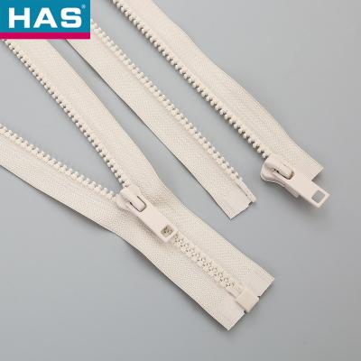 China Plastic Teeth Customized Resin-Ended Rectangular Sheet Zipper For Travel Gear Or Clothing for sale