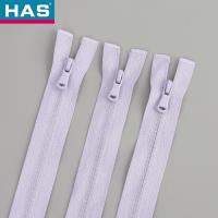 China #3 Customizable Nylon Resin Reverse Zipper With Open End For Clothing for sale