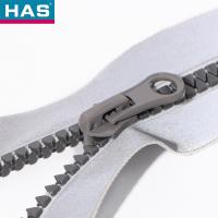 China #5 Waterproof Reflective Plastic Zipper With Opening Tail And Triangle Teeth for sale