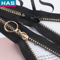 China #5 Resin Zipper With Light Gold Plated Bullet Teeth And Open Tail for sale