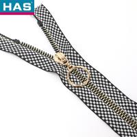 China #5 Resin Closed-End Zipper with Special Tooth and Colorful Fabric for Garment for sale