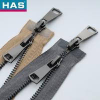 China #5 Double Open End Zipper Custom Black Nickle Brass Metal Zipper for sale