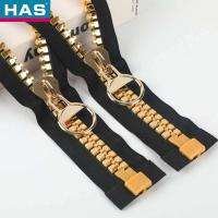 China #15 Metal Zipper Open End Big Size Brass Zipper Close End for Garment for sale