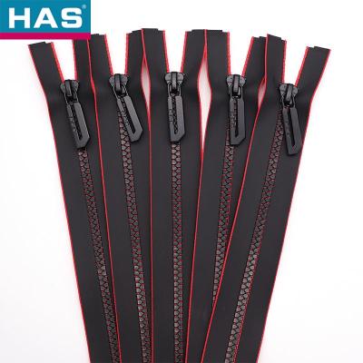 China #5 Waterproof Plastic Zipper PU Open End for Garment or Shoes for sale